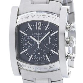 Bulgari unisex, Pre-owned, Noir, Taille: ONE Size Pre-owned Assioma Aa44Sch Montre-bracelet