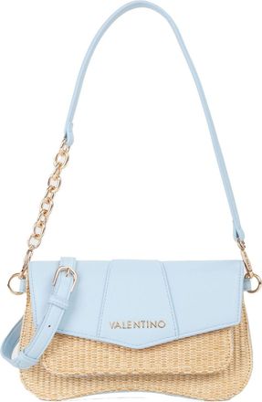 Valentino Unika Shoulder Bag Azzurro/Naturale