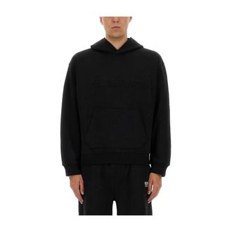 Helmut Lang Embossed Logo Hoodie - - Sweatshirts & Hoodies - Herren - Schwarzk - M