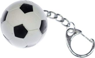 Miniblings Fu&szlig;ball Schl&uuml;sselanh&auml;nger Fu&szlig;ball Ball EM WM Sport Gummi - Handmade Modeschmuck I I Anh&auml;nger Schl&uuml;sselring Schl&uuml;sselband Keyring