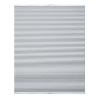 LICHTBLICK Thermo-Plissee Klemmfix, ohne Bohren, verspannt, Wabenplissee, Blickdicht, Hitzeschutz, Klemmtr&auml;ger, Energie und Heizkosten sparen Wei&szlig;, 110 cm x 130 