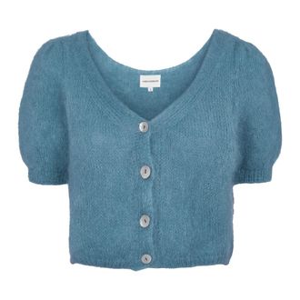 Americandreams Americandreams, Femme, Pulls, Bleu, Taille: 44 FR Harper Cardigan