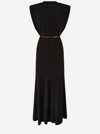 Pinko Womens Dress Sleeveless Black Acetate