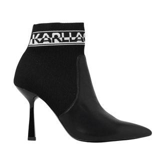 Karl Lagerfeld Knit Sock Boots Pointed Toe - - Shoes - Damen - Schwarzk - 41 EU