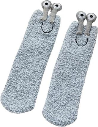 Generic Chaussettes Femme Chaussettes Chaudes Femme Chaussettes Thermiques Femme De Classique Automne-Hiver Style Poup&eacute;e Vintage Mi-Longues En Fourrure Douce 