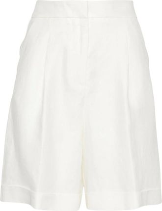 PESERICO Femme, Shorts, Blanc, Taille: 40 FR Pantaloncini Sartoriali in Lino