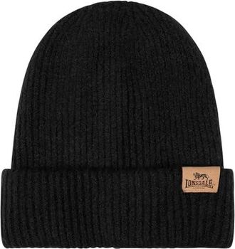 Lonsdale Bridport Bonnet, Noir, Taille Unique Mixte