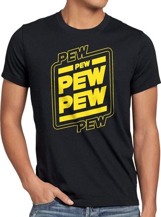 style3 Pew Pew Pew Pew Herren T-Shirt Star Blaster, Gr&ouml;&szlig;e:XXL