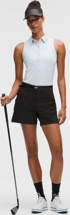 lululemon Stretchige -Golfshorts f&uuml;r Frauen - 13 cm - Gr&ouml;&szlig;e 24 in Black