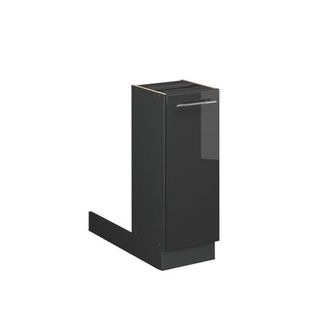 Vicco Îlot de Cuisine Fame-Line, Anthracite Haute Brillance, 30cm sans PT