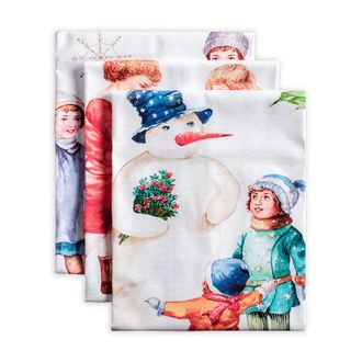 Maison d'Hermine Maison dHermine K&uuml;chenhandt&uuml;cher 3er-Set 100% Baumwolle 70 cm x 50 cm Wiederverwendbare Geschirrt&uuml;cher aus Stoff saugf&auml;hig mit Aufh&auml;ngeschlaufe K&uuml;che 