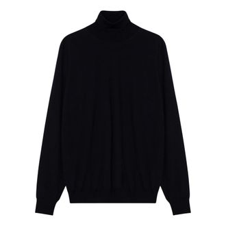 Drumohr Pullover mit s&uuml;&szlig;em Touch - - Knitwear - Herren - Blau - M