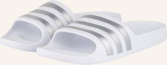 adidas Pantoletten Adilette Aqua weiss