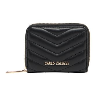 Carlo Colucci Kleine gesteppte Geldb&ouml;rse - - Accessories - Damen - Schwarzk - ONE SIZE
