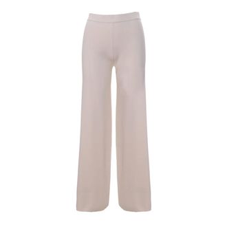 KANGRA Femme, Pantalons, Blanc, Taille: 38 FR Wide Pantalons