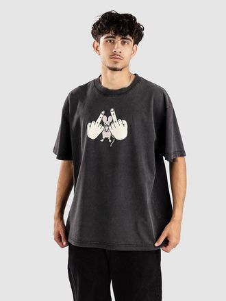A.Lab Middle Finger Boxy T-Shirt vintage black