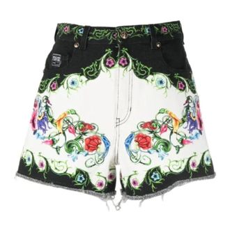 Versace Jeans Couture Multicolor Sweat Shorts 74Had51Pes050L54G03 - - Shorts - Damen - Mehrfarbig - W30