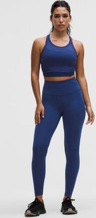 lululemon Legging Wunder Train Contour Fit taille haute pour Femmes - 71 cm - Bleu - Taille 10