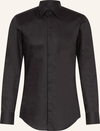 HUGO BOSS Hemd Slim Fit schwarz