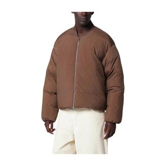STUDIO NICHOLSON Bomber Frye en duvet - Homme - Vestes - Brun - Taille: M