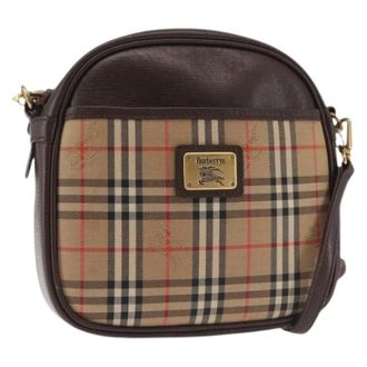 Burberry Sac bandouli&egrave;re en toile Pre-owned - Femme - Pre-owned - Beige - Taille: ONE Size