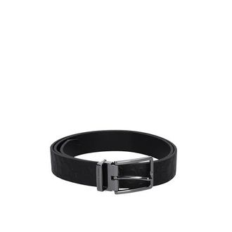 A|X Armani Exchange Ceinture avec logo int&eacute;gral pour homme, noir, taille unique, Noir, taille unique