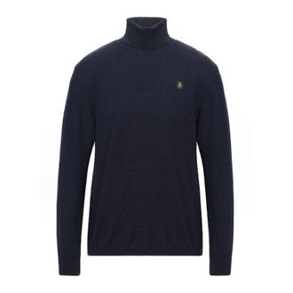 RefrigiWear Blaues Rollkragenpullover - - Knitwear - Herren - Blau - 2XL
