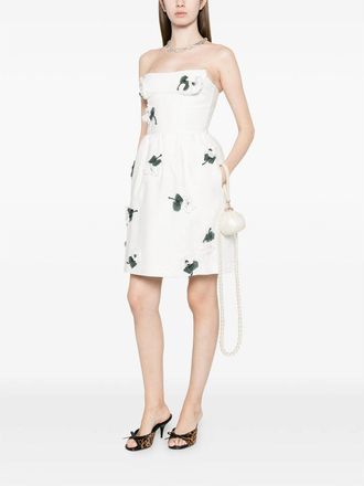 Shushu/Tong Floral Linen Dress - White