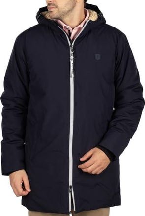 Shilton Parka à capuche patch homme L/Navy