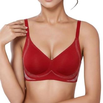 Generic Soutien Gorge Femme avec Bonnet Complet Fermeture Devant Sexy Soutien Gorge Grande Taille sans Armature Sexy Respirant Confortable pour Lentra&icirc;nement 