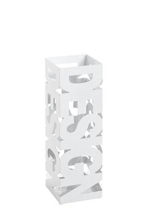 Haku Möbel Schirmständer weiß, Metall - Maße: B 16 cm x H 48 cm x T 16 cm, Style: Modern