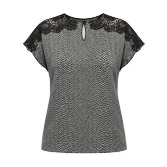 Dolce & Gabbana Strick-T-Shirt - - Blouses & Shirts - Damen - Grau - S