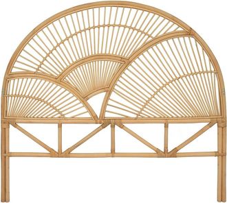Vente-Unique Bett-Kopfteil 140 cm - Rattan - Holzfarben - EFELA