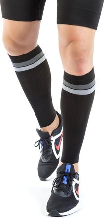 Relaxsan Sport 803 (Schwarz/Grau, L) Sportkompressionswadenbänder Unisex Mann Frau