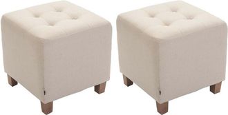 Clp 2er Set Sitzhocker Pharao creme