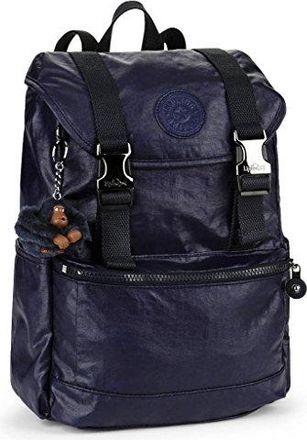 Kipling Experience S, Sacs &agrave; dos femme, Blau (Lacquer Indigo), 26x32x0.1 cm (B x H T)