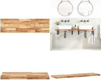 vidaXL Waschtischplatte &Ouml;lbeschichtung 140x40x4 cm Massivholz Akazie - Badezimmerm&ouml;bel - Waschtischplatte - Holz Waschttisch - Akzidenzholzm&ouml;bel - Rustikal