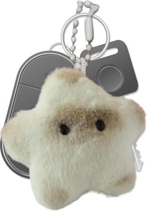 Generico Porte-cl&eacute;s &eacute;toile en peluche - pendentif en tissu doux, accessoire &agrave; suspendre, pendentif en forme d&eacute;toile souriante compressible | accessoire d&eacute;corat
