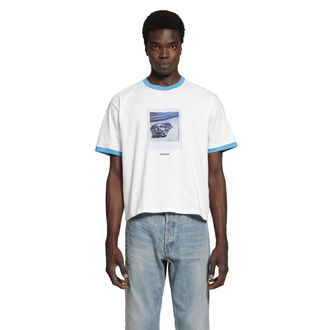 Versace Printed Cotton Jersey Regular T-Shirt