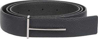 Tom Ford Homme, Accessoires, Noir, Taille: 95 CM Slim T Reversible Belt
