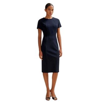 HUGO BOSS Dukeva Wickelkleid f&uuml;r Damen (Dunkelblau)