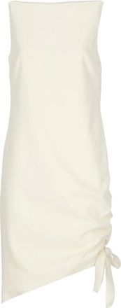 Carolina Herrera Robe asym&eacute;trique drap&eacute;e - Femme - Robes - Blanc - Taille: 36 FR