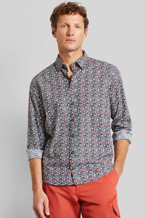 Bugatti Herren Freizeithemd mit Under-Button-Down