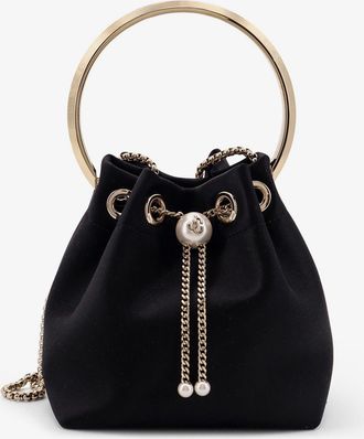 Jimmy Choo London Bon Bon satin bucket bag - JIMMY CHOO - gender_Woman