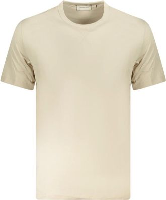Calvin Klein Homme, Tops, Beige, Taille: 2XL Monogram Badge T-shirt