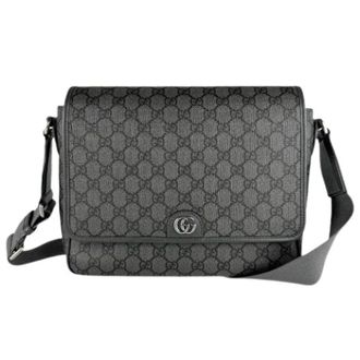 Gucci Sac bandouli&egrave;re GG Supreme Pre-owned - Homme - Pre-owned - Gris - Taille: ONE Size