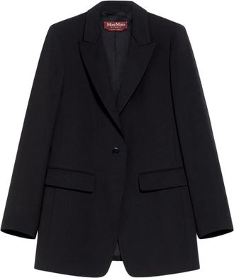 Max Mara Femme, Vestes, Noir, Taille: 42 FR Blazer en laine