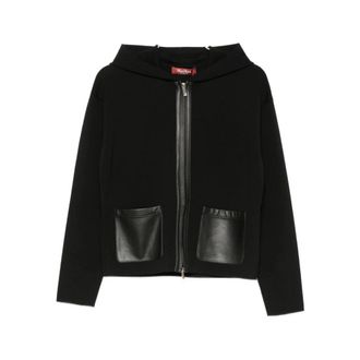 Max Mara Rei&szlig;verschluss-Kapuzenpullover - - Sweatshirts & Hoodies - Damen - Schwarzk - L