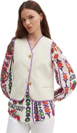 La Petite Francaise Femme, Vestes, Beige, Taille: 40 FR Galaxie Vest