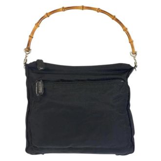 Gucci Pre-owned Bamboo Nylon Handtasche Schwarz - - Pre-owned - Damen - Schwarzk - ONE SIZE
